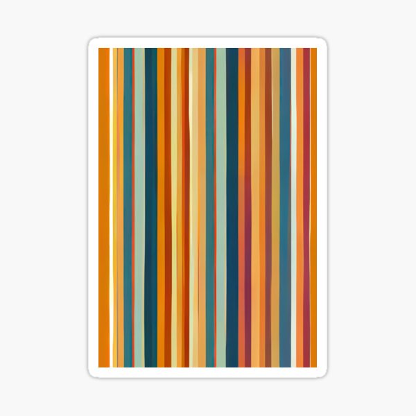 "Add a Pop of Color with Rainbow Striped Merchandise" Sticker for Sale ...