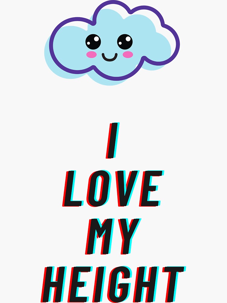 "I Love My Height Artwork, Simple Art - Digita Art - Printable Art ...