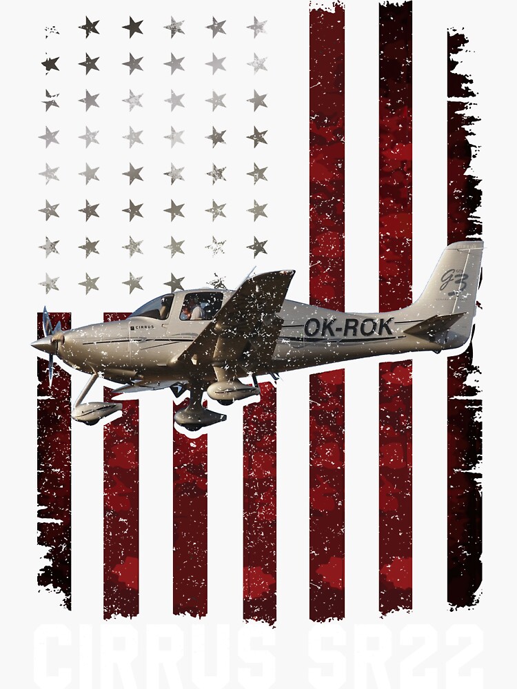 "Cirrus SR22 aircraft, cirrus 22t- cirrus aircraft sr22" Sticker for ...