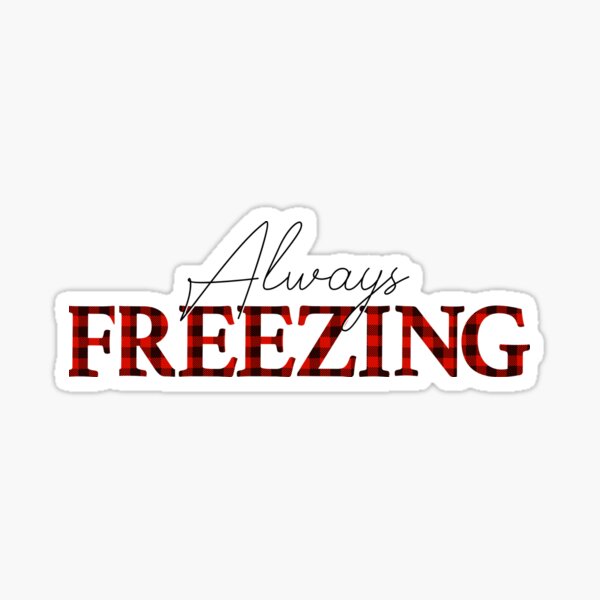 "Always Freezing Red Buffalo, Minimal" Sticker for Sale by whelankm ...
