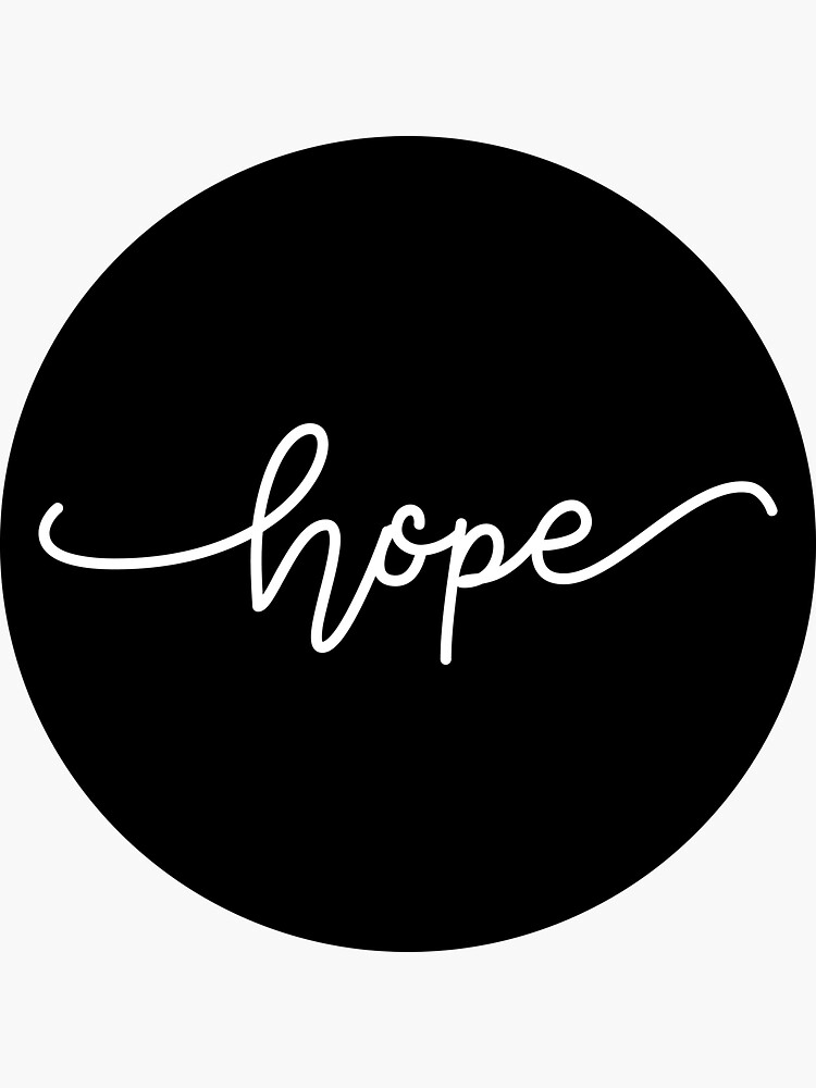 "Hope Christian Quote" Sticker by walk-by-faith | Redbubble
