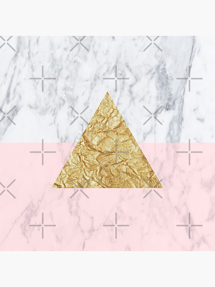 "Marble Triangle Pink" Poster by monpetitbambino | Redbubble