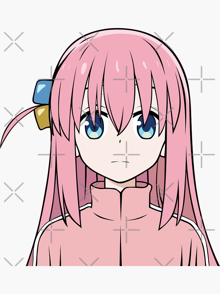 "Hitori gotou bocchi " Sticker for Sale by Akuma-san | Redbubble