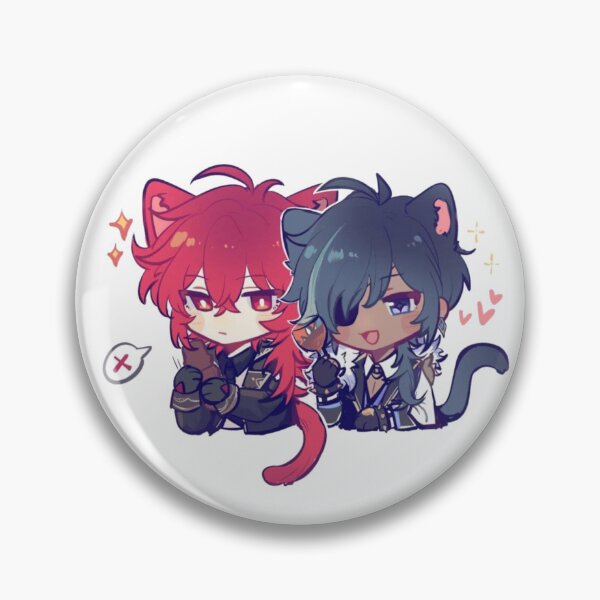 "Genshin Impact Diluc & Kaeya Catboy Diluc Catboy Kaeya Genshin Impact ...