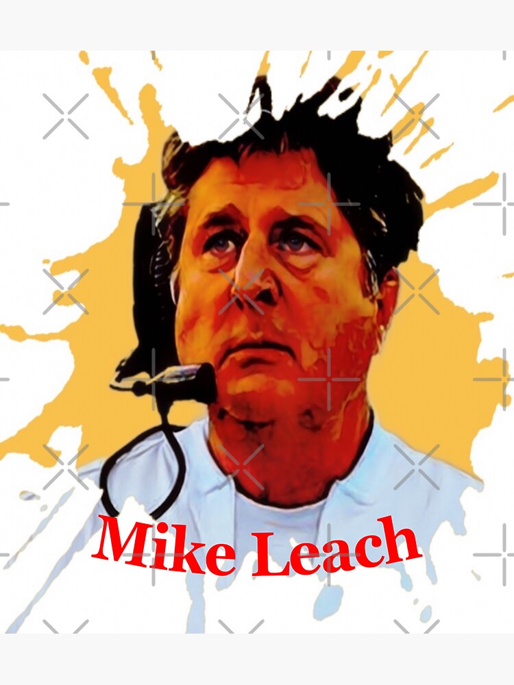 "Football coach Mike Leach " Sticker for Sale by Rameshchy | Redbubble