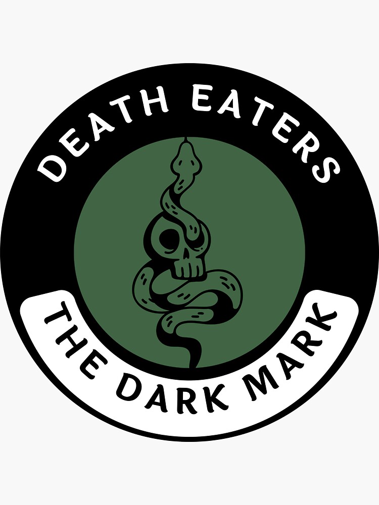 "dark mark magic harry p hp tattoo " Sticker for Sale by SADISTICWITCH ...