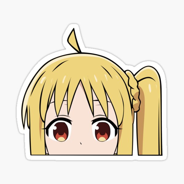"ijichi nijika peeker" Sticker for Sale by Akuma-san | Redbubble