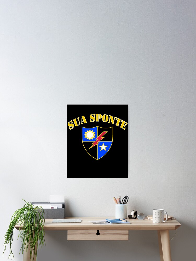 "Army Ranger Sua Sponte 75th Ranger Regiment Large Unit Crest" Poster ...