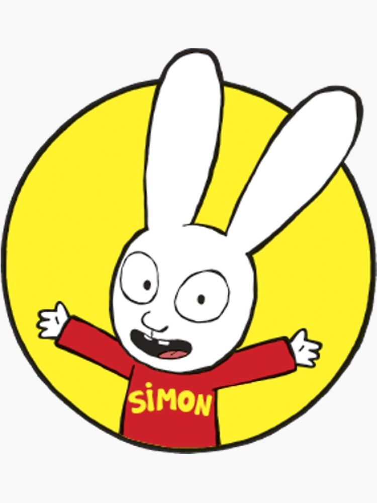 "Simon Rabbit cartoons 2023" Sticker for Sale by bakeNo | Redbubble