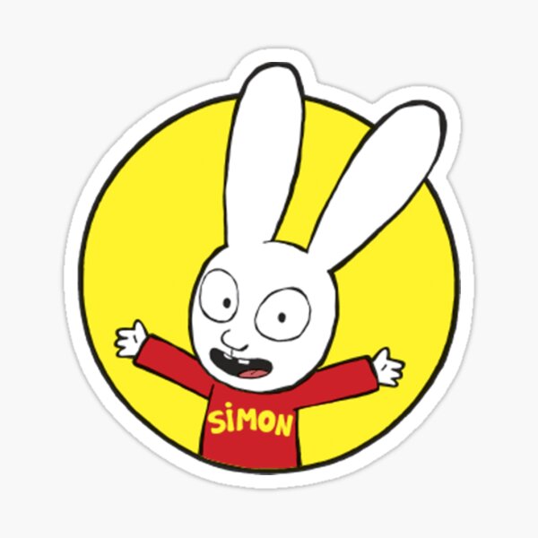 "Simon Rabbit cartoons 2023" Sticker for Sale by bakeNo | Redbubble