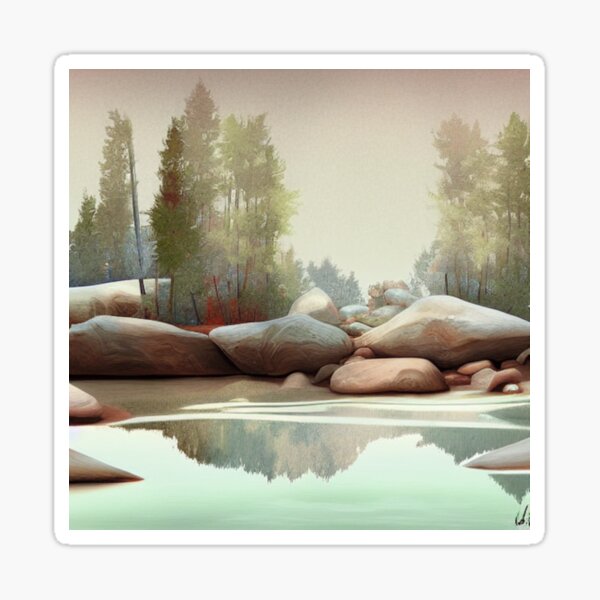 "pristine finding" Sticker for Sale by MyOilArt4you | Redbubble