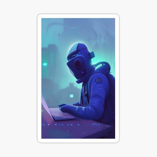"Y2k cyber pfp A.I Art" Sticker for Sale by AI-INK | Redbubble