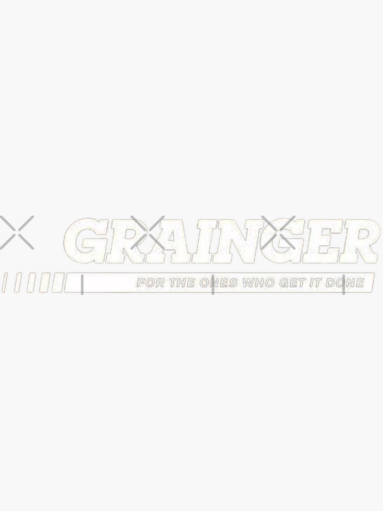 "Grainger Logo |" Sticker for Sale by Codeking005 | Redbubble