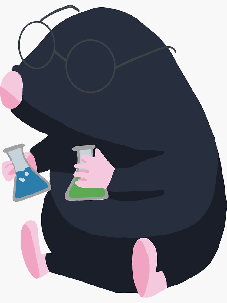 "Chemistry Mole" Sticker for Sale by ekeating03 | Redbubble