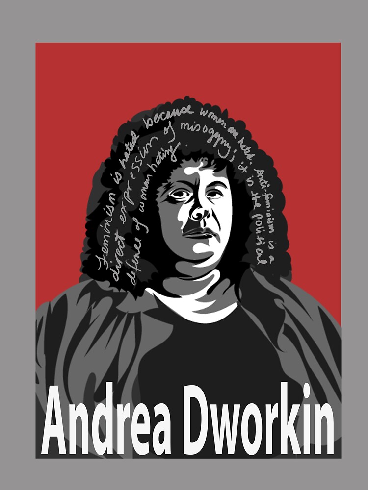 "Andrea Dworkin T-Shirt" Sticker for Sale by Radical-Quotes | Redbubble