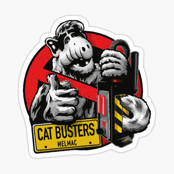 "ALF - Cat busters" Sticker for Sale by beauartistic | Redbubble