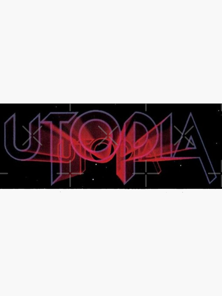 "Utopia Logo (1979)" Sticker for Sale by ThePr00gl0rd | Redbubble