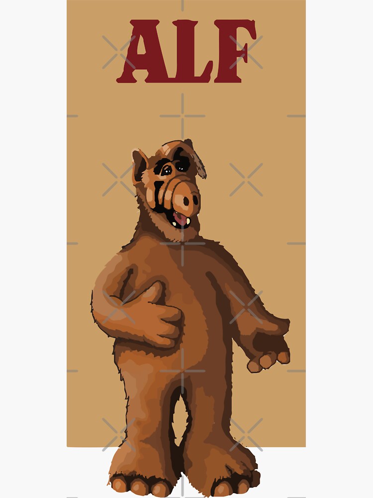 "ALF - Alien life form" Sticker for Sale by beauartistic | Redbubble