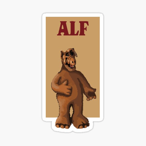 "ALF - Alien life form" Sticker for Sale by beauartistic | Redbubble
