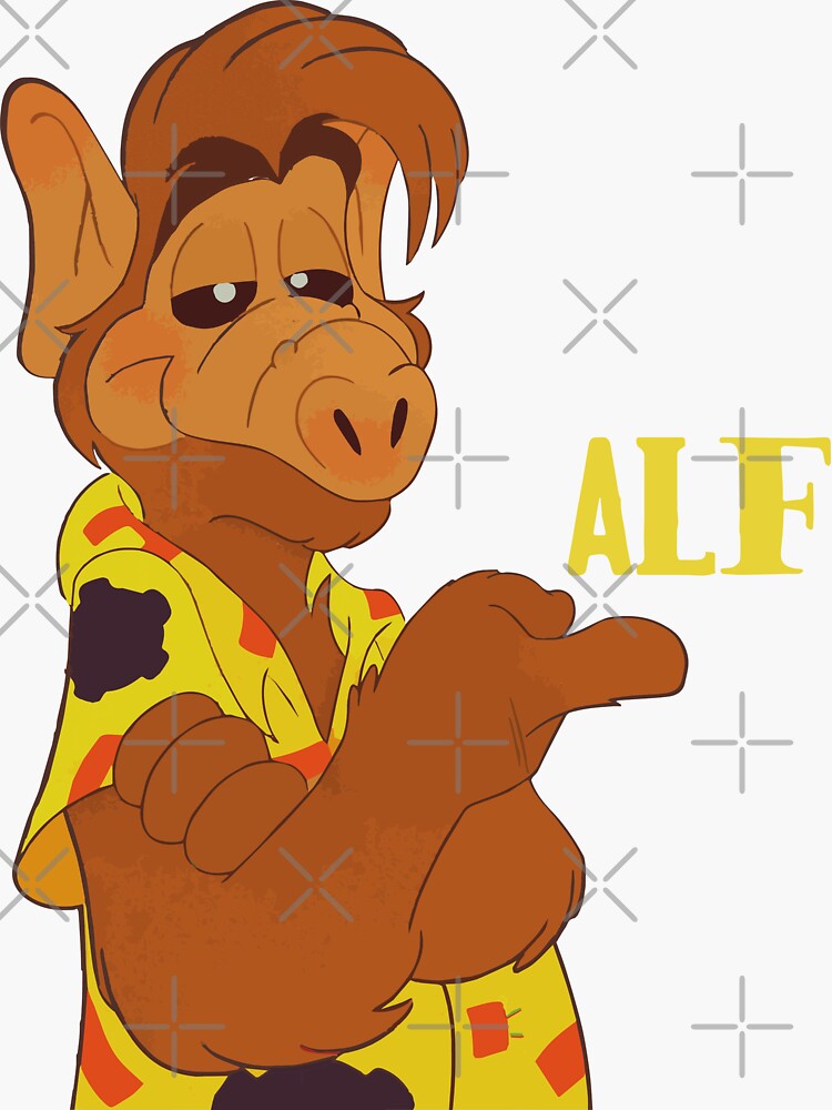 "ALF - Alien life form" Sticker for Sale by beauartistic | Redbubble