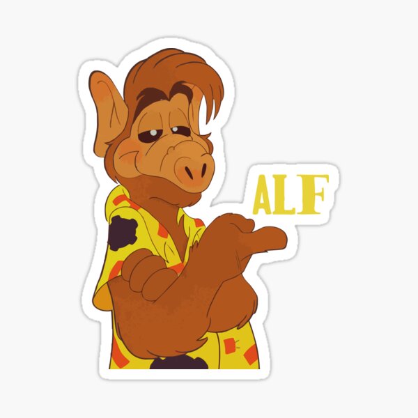 "ALF - Alien life form" Sticker for Sale by beauartistic | Redbubble
