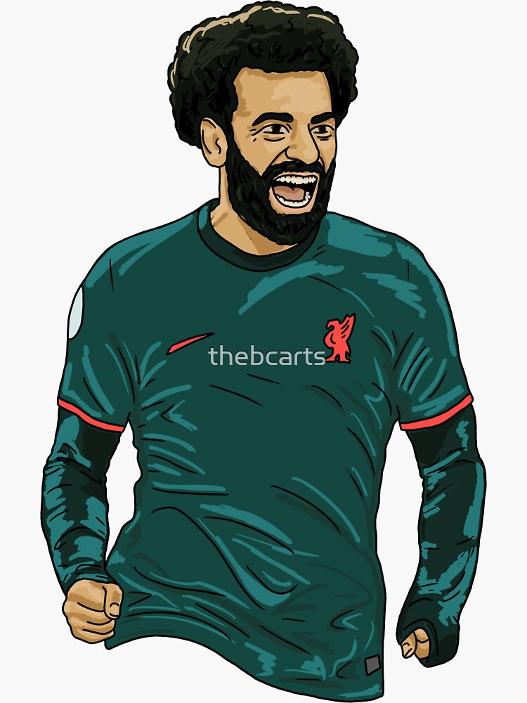 "Salah Third Kit" Sticker for Sale by thebcarts | Redbubble