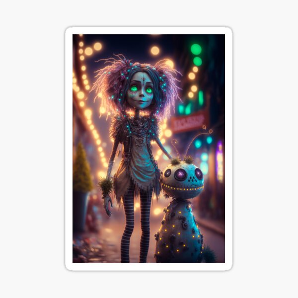 "Kooky Spooky City Witch " Sticker for Sale by WhenNightComes | Redbubble