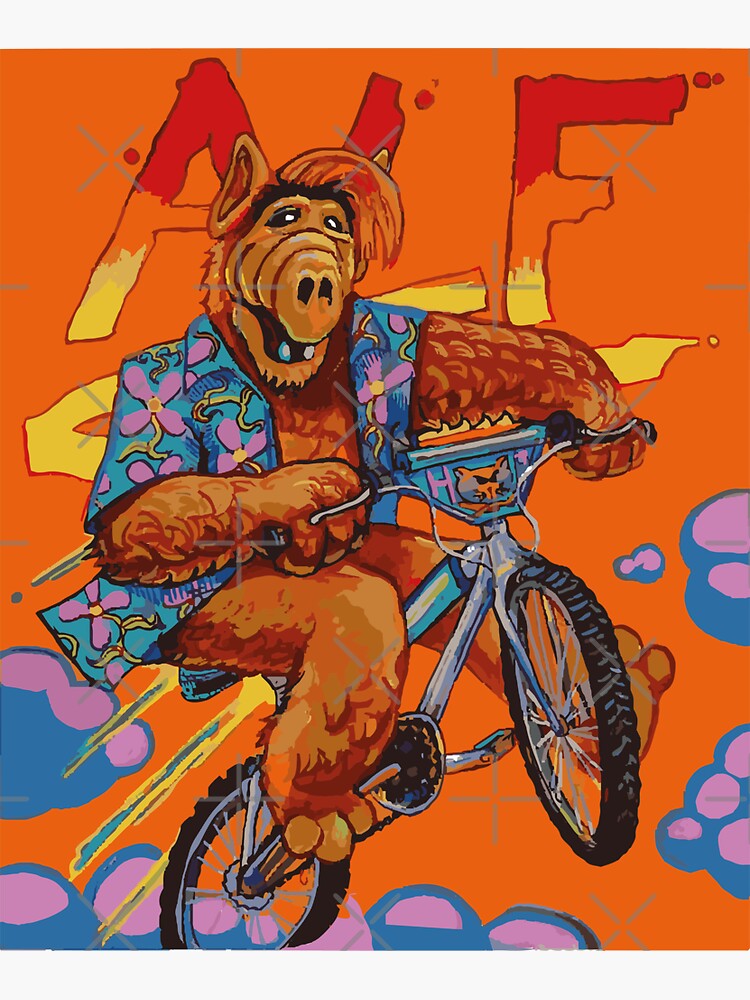 "ALF - Alien life form" Sticker for Sale by beauartistic | Redbubble