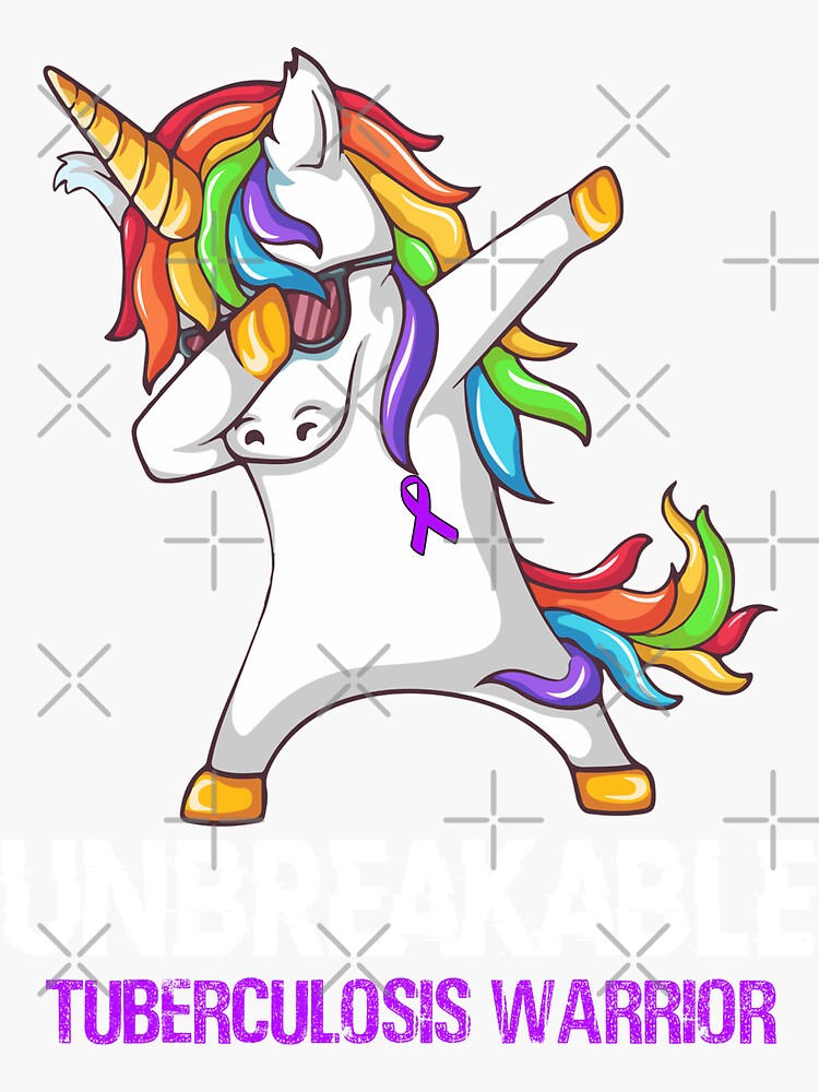 "Tuberculosis Awareness - Unicorn Tuberculosis Warrior Ribbon ...