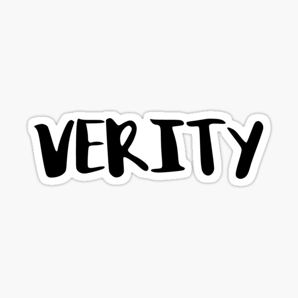 "VERITY" Sticker for Sale by FTML | Redbubble