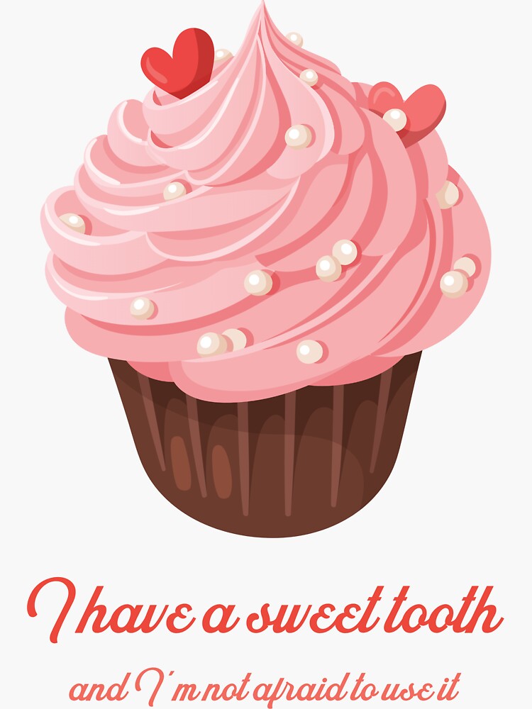 "Sweet Tooth" Sticker for Sale by craft-crumbles | Redbubble