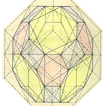 "6D Cube " Sticker by In2itivGeometry | Redbubble