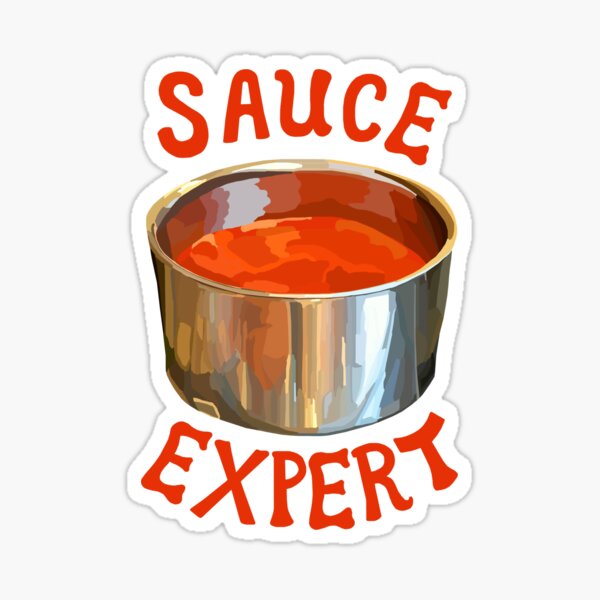 "Sauce Expert" Sticker for Sale by DeborahCamp | Redbubble