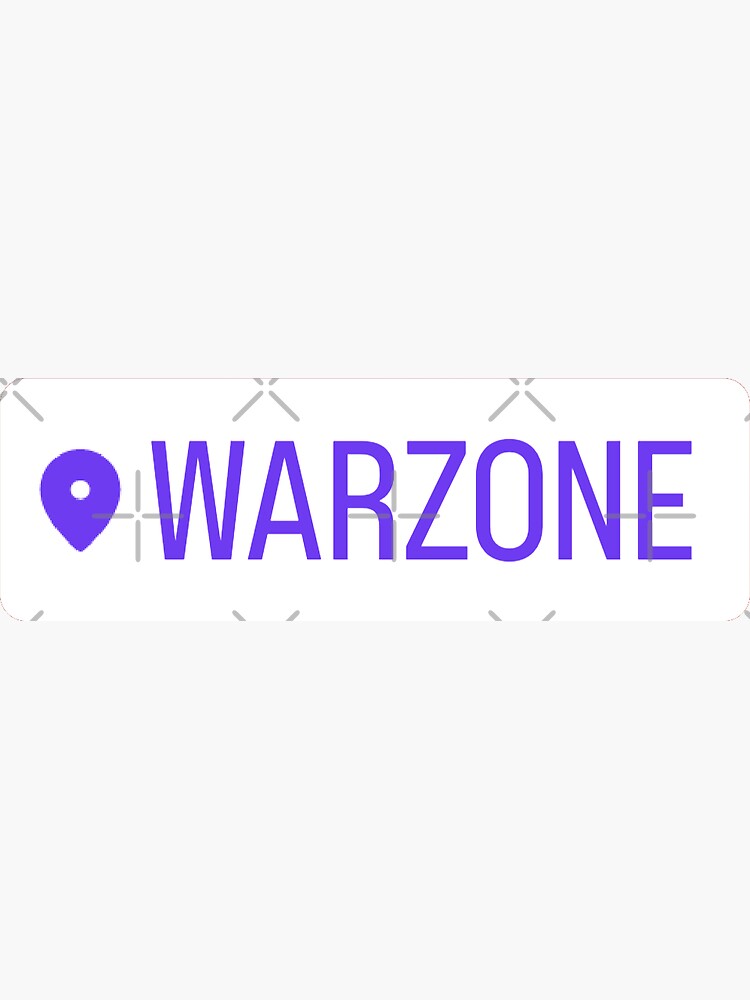 "Warzone Insta Location" Sticker for Sale by CaptainKrunk | Redbubble