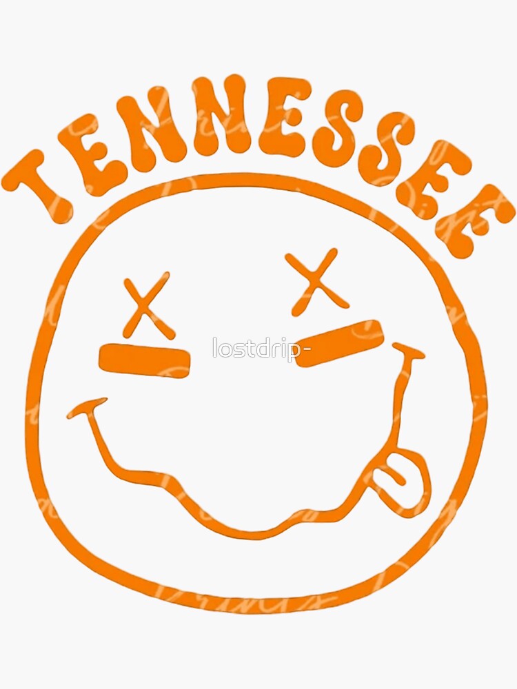 "Tennessee smiley face" Sticker for Sale by lostdrip- | Redbubble