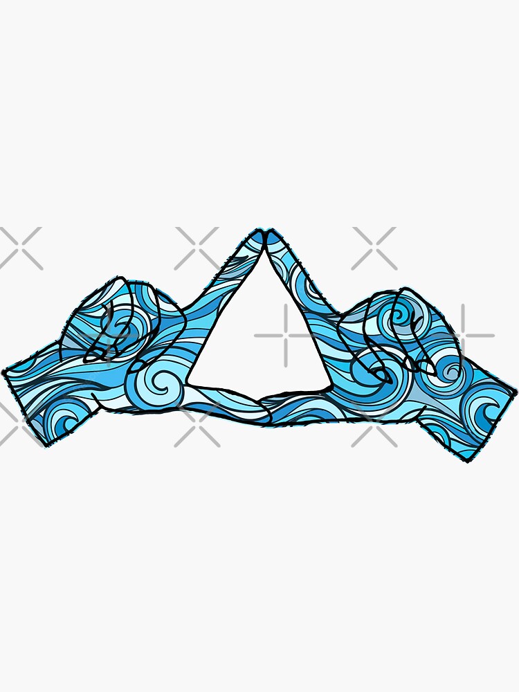 "tri delta hands, pattern" Sticker for Sale by sidbel | Redbubble