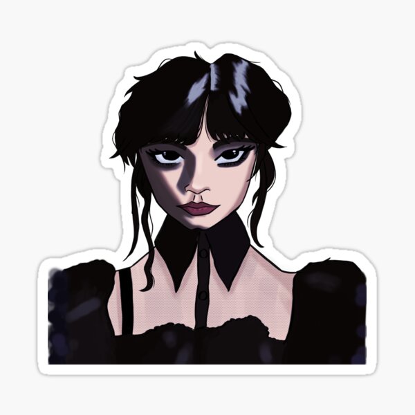 "wednesday" Sticker for Sale by blisschai | Redbubble