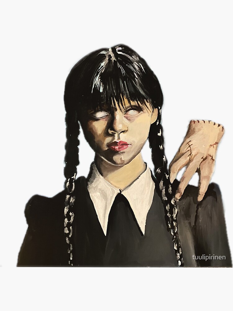 "Wednesday Addams " Sticker for Sale by tuulipirinen | Redbubble