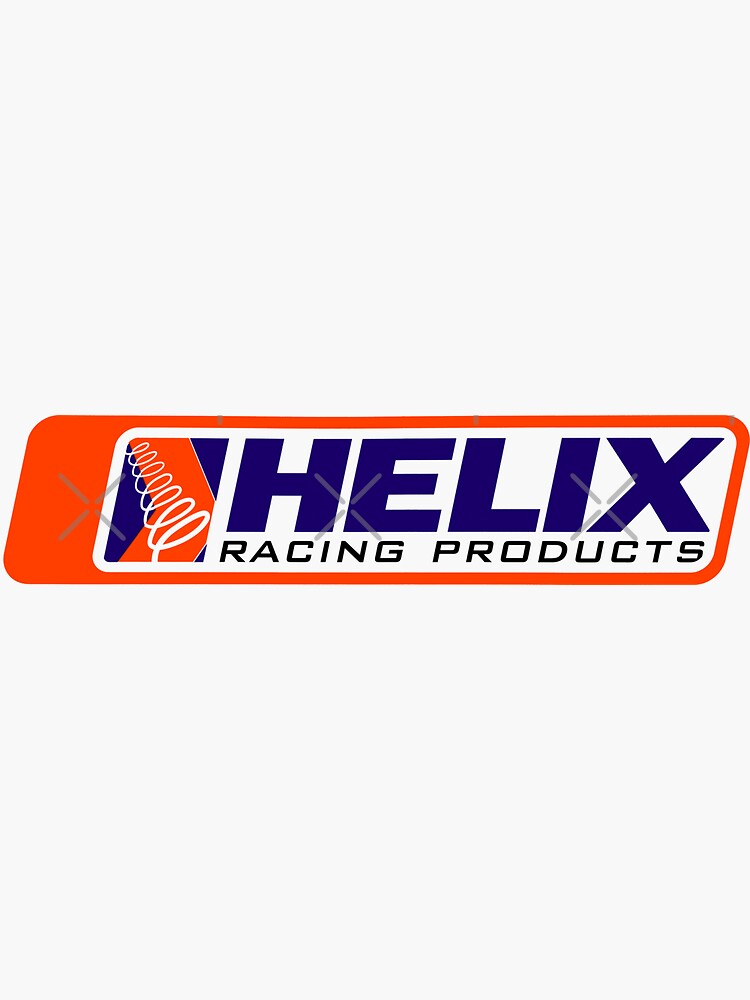 "HELIX RACING PRODUCTS-2" Sticker for Sale by Pinup-phoenix | Redbubble