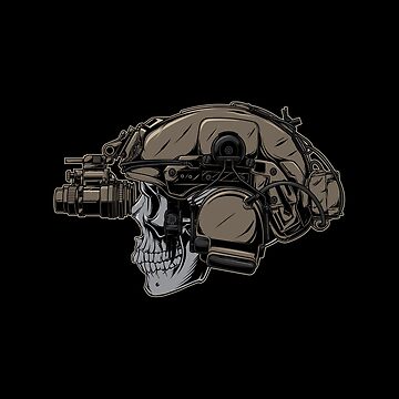 ""Dead of Night" Night Vision Skull" Art Board Print for Sale by ...