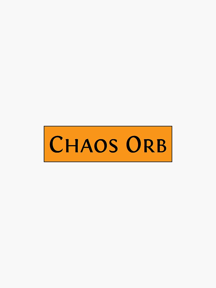 "Path of Exile Chaos Orb" Sticker by askadi95 | Redbubble