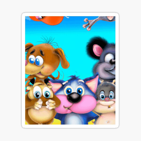 "happy friends" Sticker for Sale by Richard1st | Redbubble