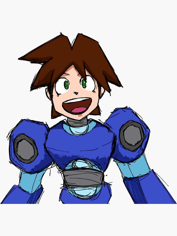 "MEGAMAN LEGENDS VOLNUTT" Sticker for Sale by ThatGuyDov | Redbubble