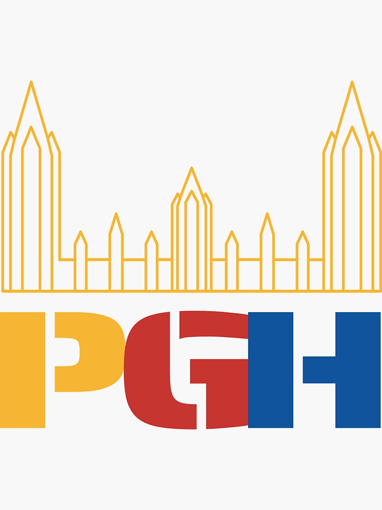 "PPG Place Pittsburgh PGH Letter Mark" Sticker for Sale by cmarxdesign ...