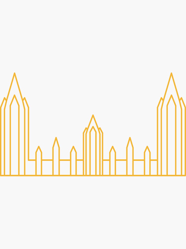 "PPG Place Pittsburgh PGH Illustration" Sticker for Sale by cmarxdesign ...