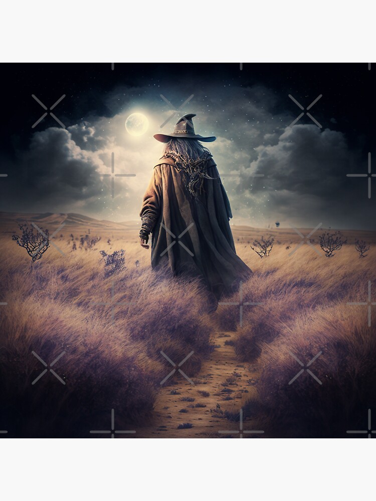 "Wandering Wizard" Sticker for Sale by Wet-Tips | Redbubble