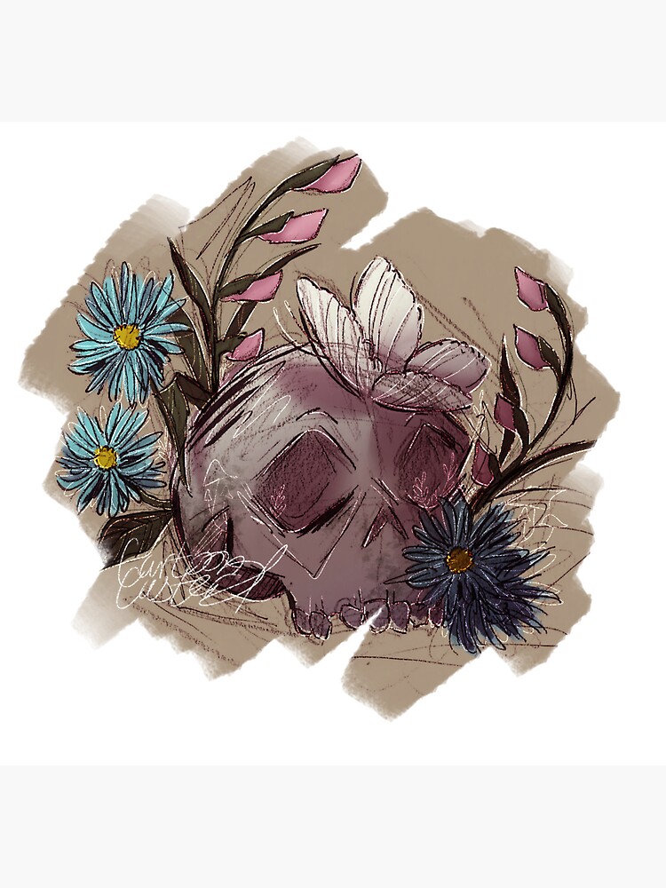 "Trans Pride Skull" Sticker for Sale by casterrunes | Redbubble