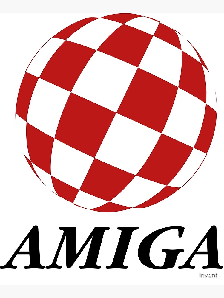 "Amiga Boing Ball Logo" Poster for Sale by invent | Redbubble
