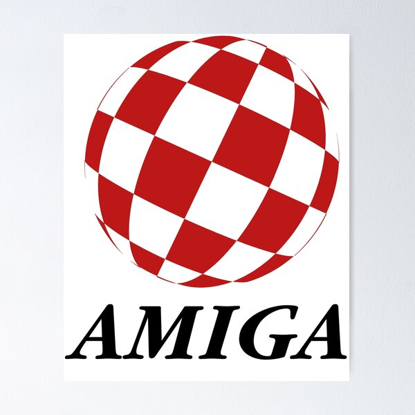 "Amiga Boing Ball Logo" Poster for Sale by invent | Redbubble