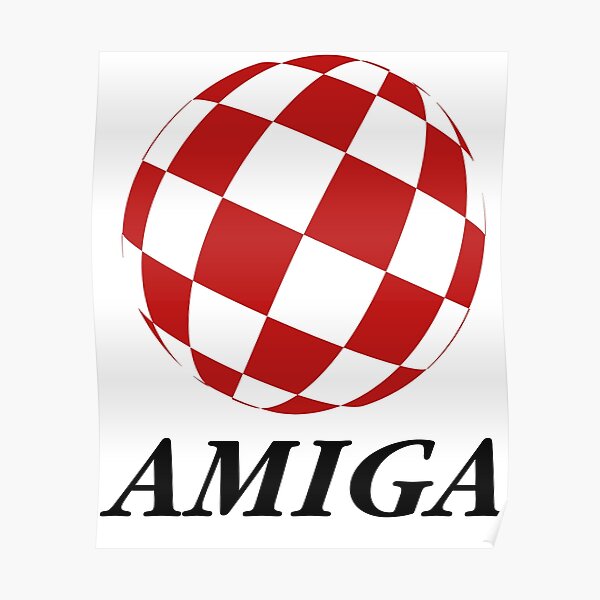 "Amiga Boing Ball Logo" Poster for Sale by invent | Redbubble